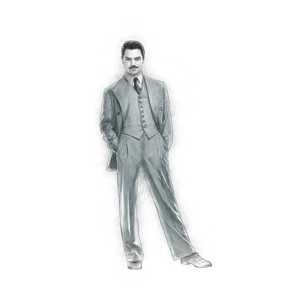 Howard Stark - Art Print - Sketchaprint